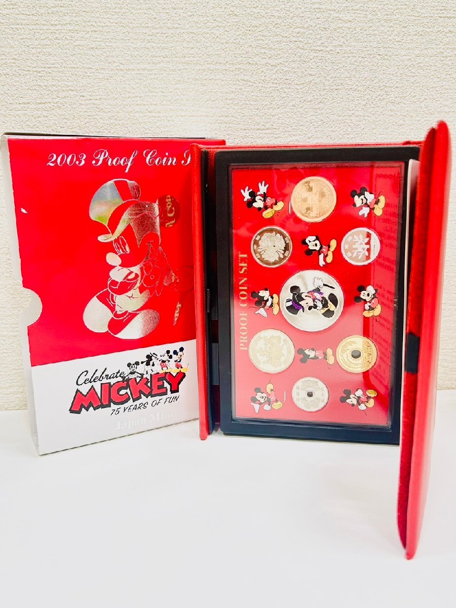 【やや傷や汚れあり】【SYC-2663】1円～ミッキーマウス 2003 プルーフ貨幣セット 75 years with Mickey 2003 ...