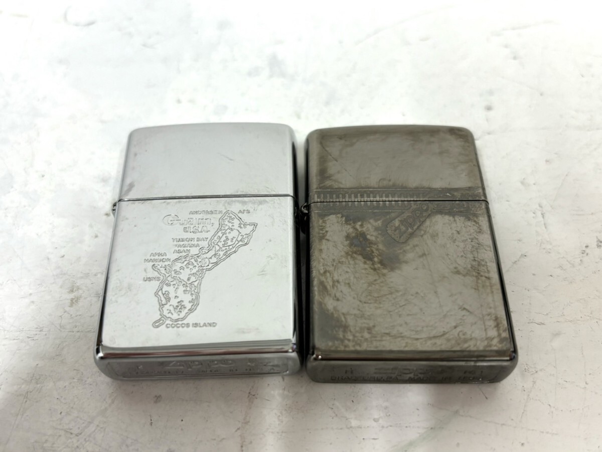 【傷や汚れあり】E44 Zippo ジッポ オイルライター 2点まとめて まとめ売り Guam U.S.A. グアム島 BRADFORD.PA. 喫煙グッズ ジッポー 動作未確認の落札情報詳細 ...