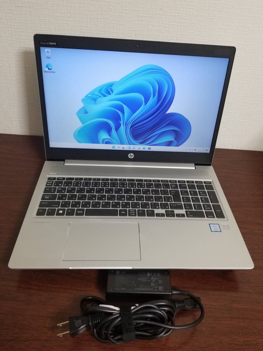 【目立った傷や汚れなし】E56 美品 HP ProBook 450 G6 Core i5 第8世代 (8265U) メモリ16GB SSD756GB 15.6インチ HD 動作品 Win11 ...