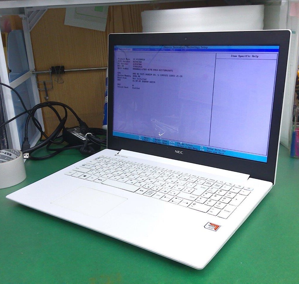 【傷や汚れあり】T11250nジャンク NEC LaVie standard NS20A/M2W PC-NS20AM2W AMD A6-9225 15.6inchの落札情報詳細 - Yahoo ...