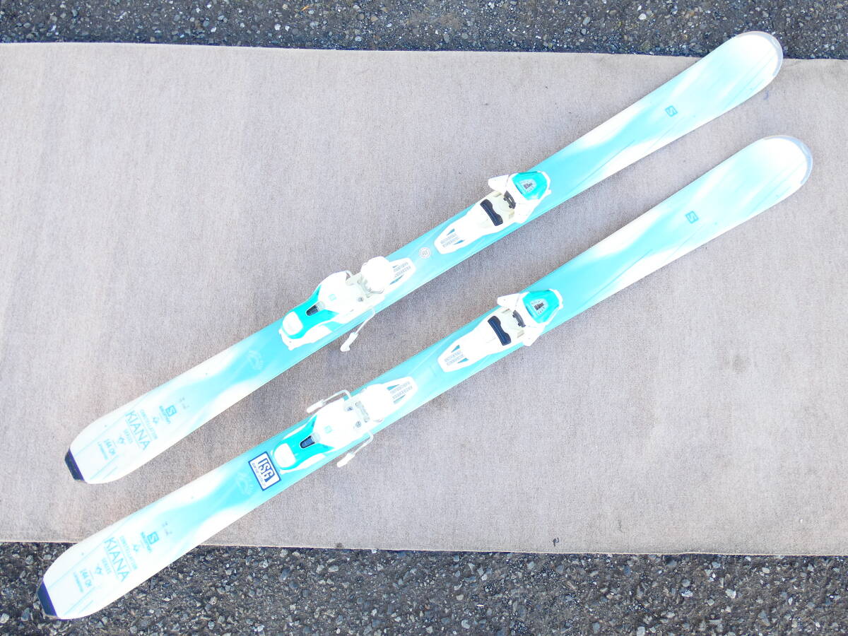 【傷や汚れあり】(S) ジャンク サロモン スキー板 レディース KIANA 144cm 板＋ビンディングセット ライトブルー×ホワイト 年式不明 ＠160※同梱不可の落札情報詳細 ...