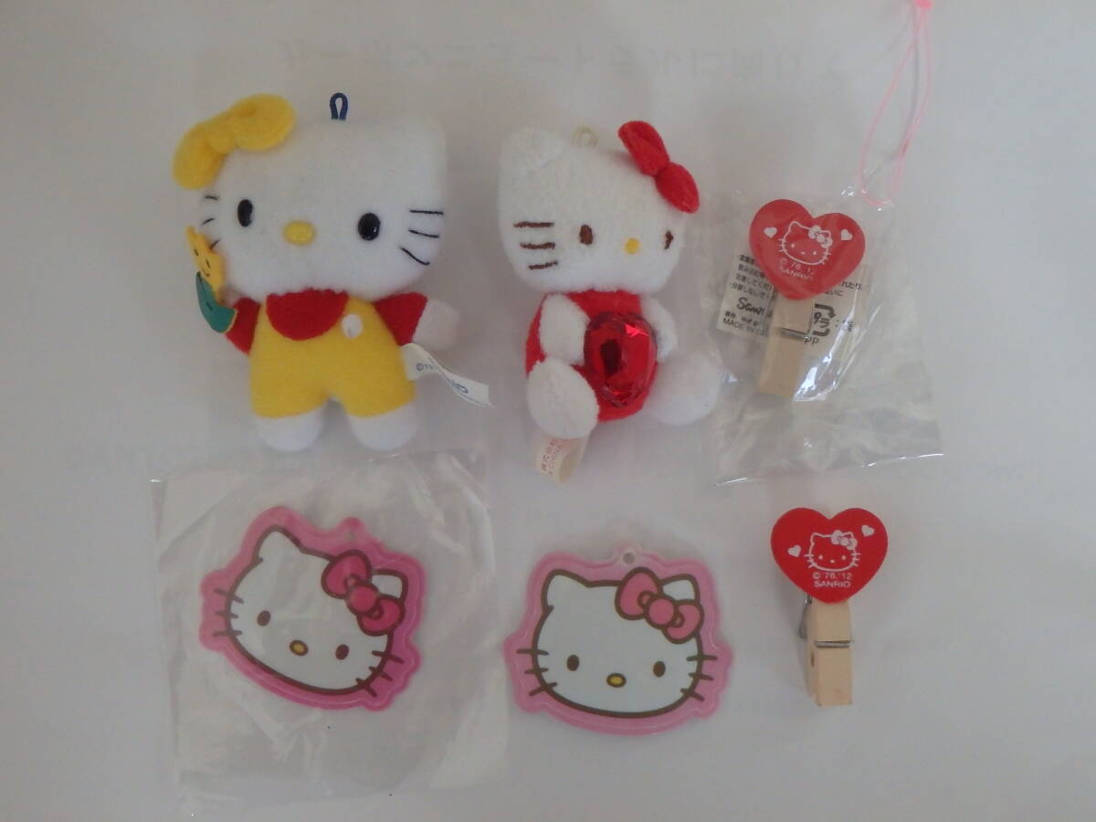 【やや傷や汚れあり】HELLO KITTY サンリオ キティちゃん ぬいぐるみ ストラップ クリップ 名札 ハローキティ ジャンク2003～2011の落札情報詳細 - Yahoo!オークション ...