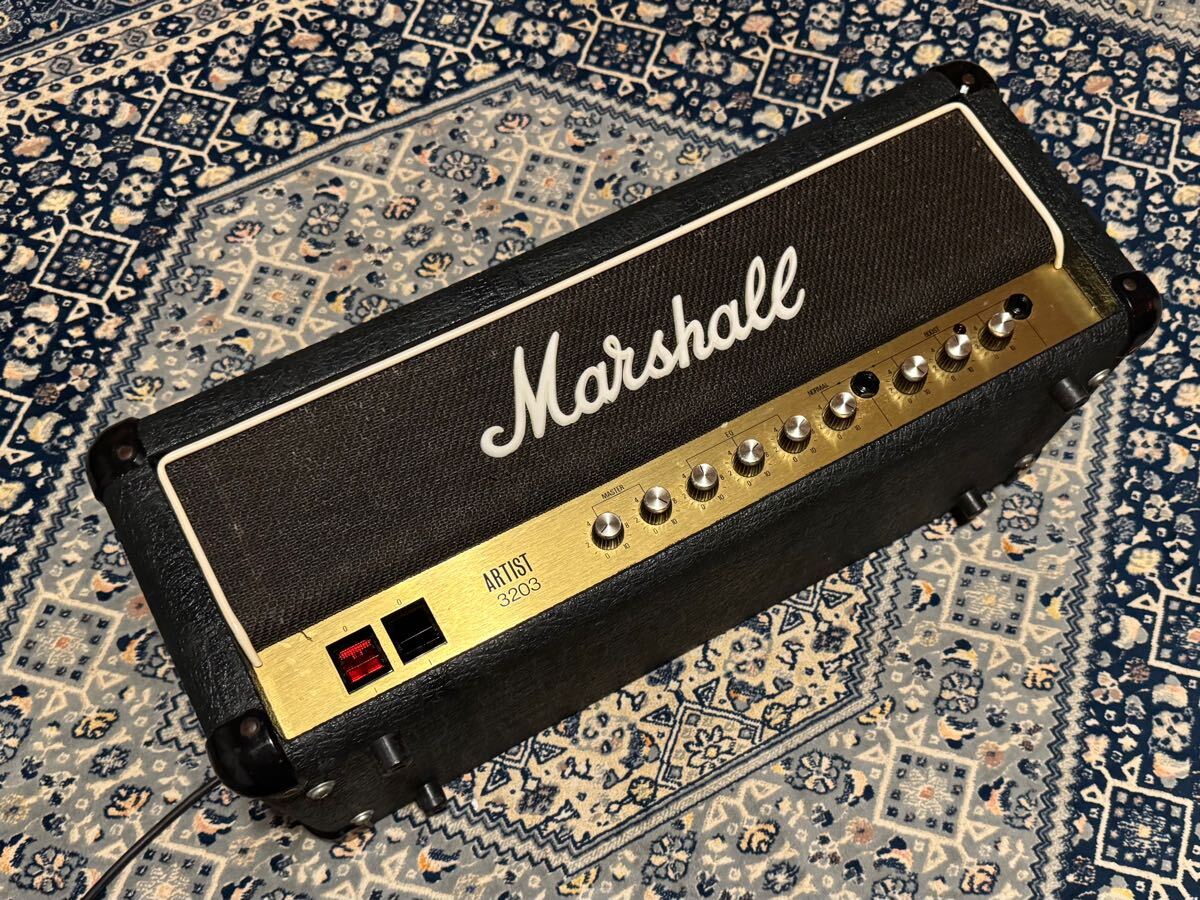 【全体的に状態が悪い】希少 ジャンク品 1987年製 Marshall Artist 3203 JCM800期 マーシャル ヘッドアンプ 2 ...