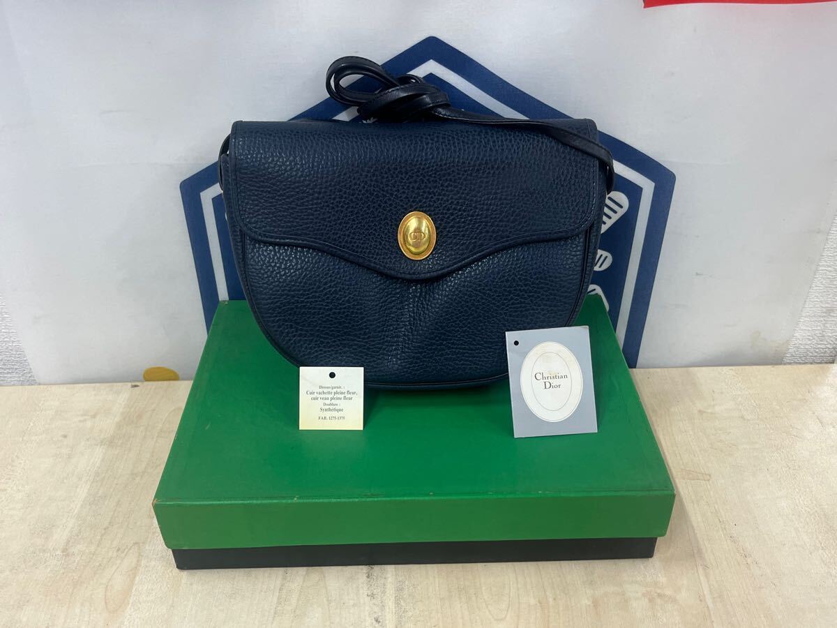 【目立った傷や汚れなし】【B62】Christian Dior クリスチャン ディオール レザー 斜め掛け ショルダーバッグ ゴールド 金具 CD クロスボディ☆美品☆の落札情報詳細 ...