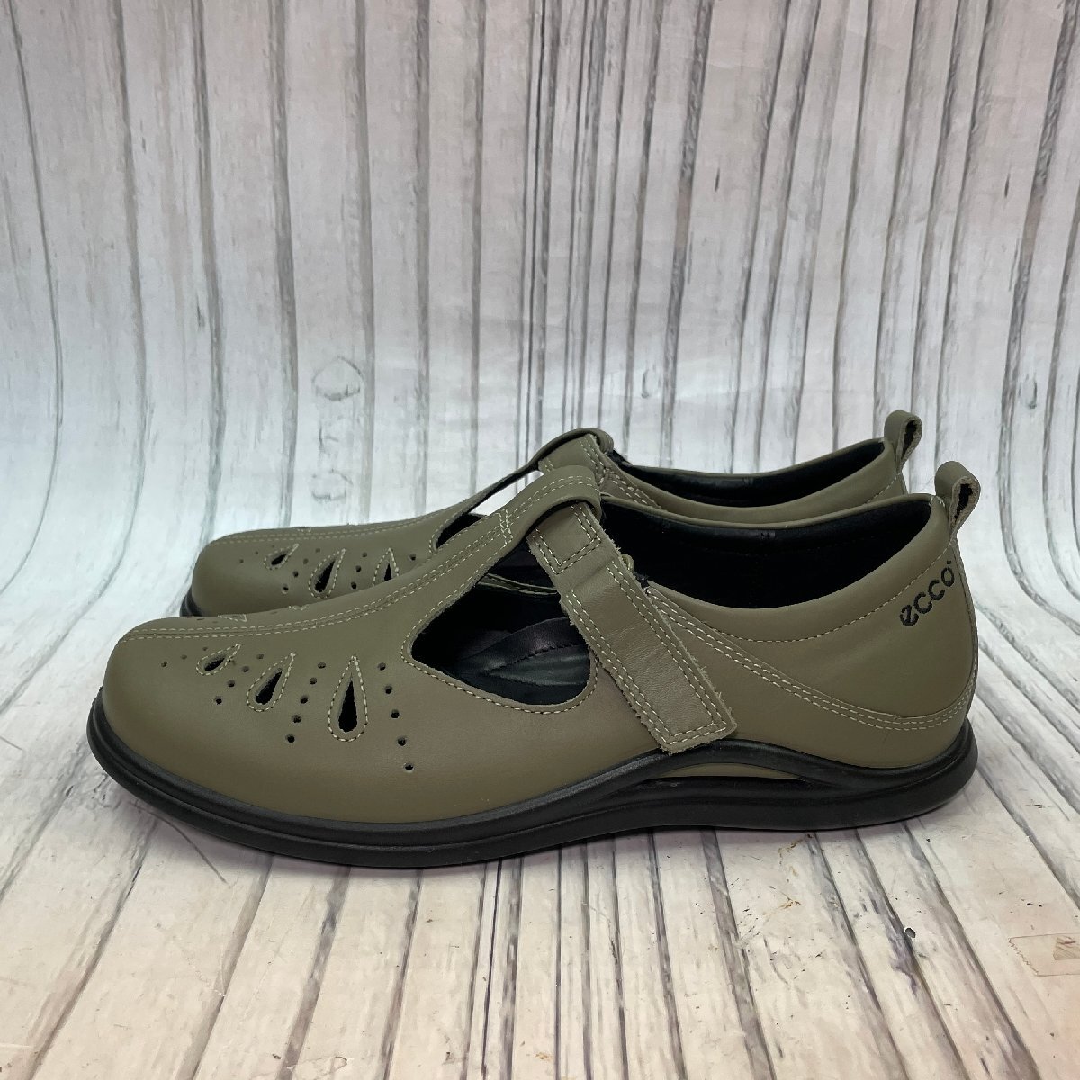 【未使用】m002L B5(80) 6 保管品 ecco エコー 革 レザー サイズ24.5cm EEE ライトオリーブ 靴 シューズ レディースの落札情報詳細 - Yahoo!オークション ...