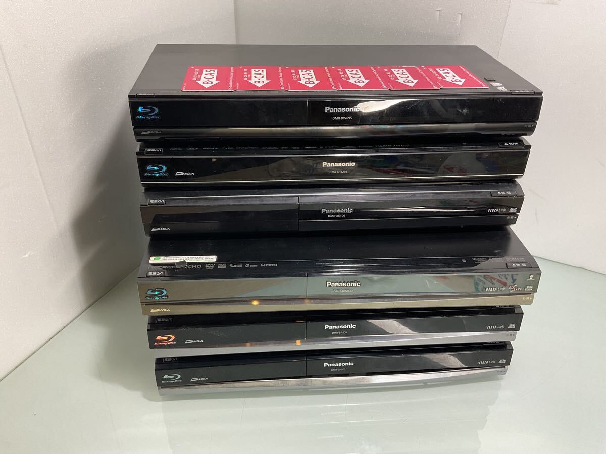 【傷や汚れあり】Panasonic B-CAS付き Blu-ray レコーダー DVDレコーダー まとめ売り DMR-BW695/DMR-BRT210/DMR-XE100/DMR BW930 ...