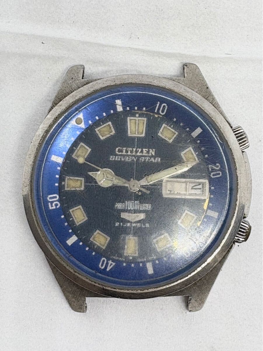 【全体的に状態が悪い】BC0604009 CITIZEN シチズン SEVEN STAR セブンスター 4-520343 Y オートマチック 自動巻き デイデイト 21石 メンズ 腕時計 中古 ...