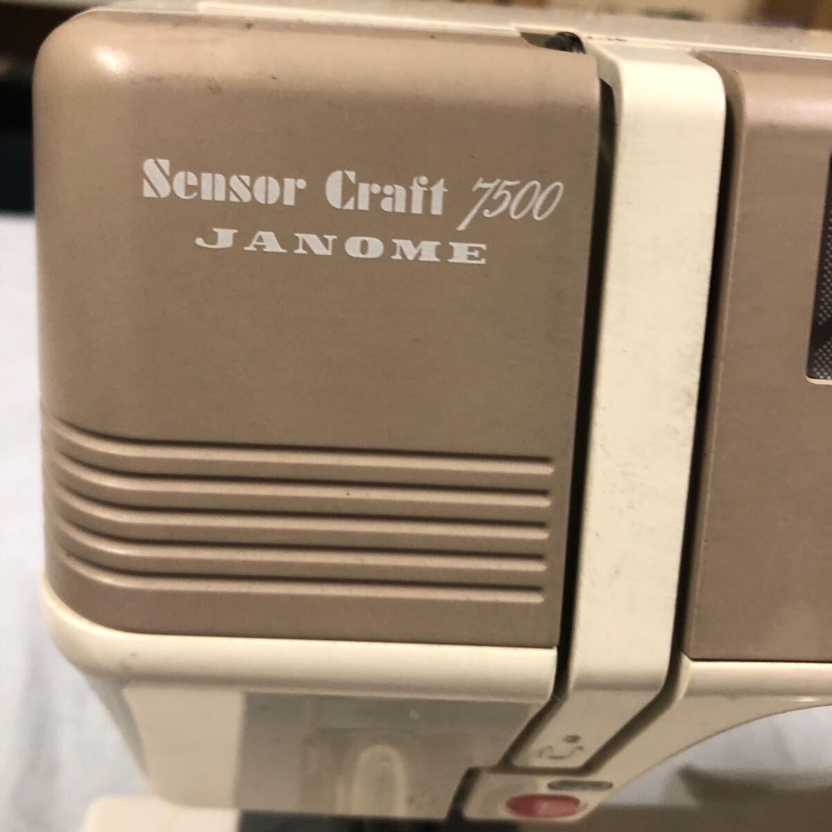 【全体的に状態が悪い】JANOME ジャノメ ミシン sensor craft 7500 MODEL 7500 フットペダル無し ジャンク品の ...