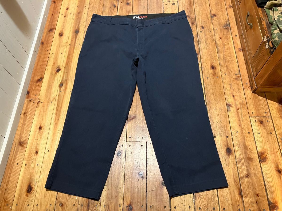 【目立った傷や汚れなし】Dickies 874 w44 ネイビー ワークパンツ チノパン 100円スタート 売り切り 古着 ビックサイズ スラックス USA輸入 紺色 ストレートの落札情報詳細 ...