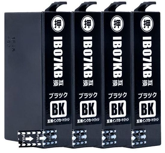 【未使用】IB07KB エプソン 大容量 ブラック 黒 Black 4個組 EPSON 純正互換インクカートリッジ PX-M6010F PX-M6011F PX-S6010 マウスの落札情報 ...