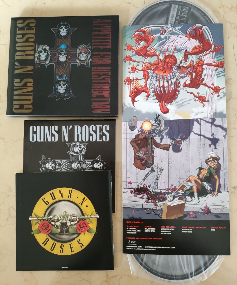 【未使用に近い】GUNS N ' ROSES CD2枚組：ガンズ・アンド・ローゼズ「アペタイト・フォー・ディストラクション」の落札情報詳細 - Yahoo!オークション落札価格検索 オークフリー