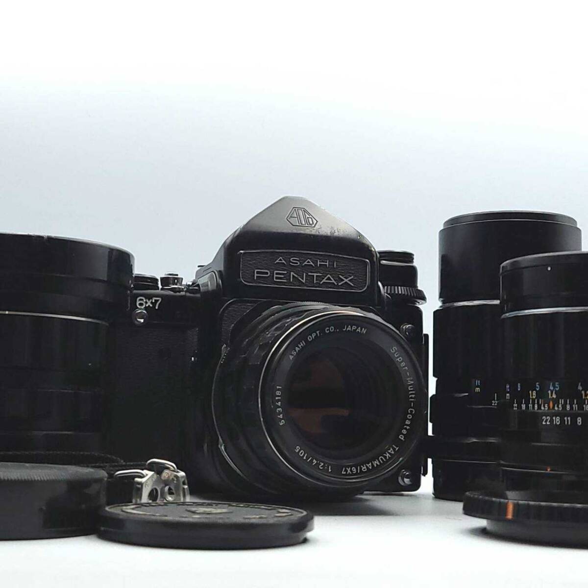 【傷や汚れあり】1円スタート PENTAX 6×7 TTL TAKUMAR 105mm,75mm,55mm,200mm*66の落札情報詳細 ...