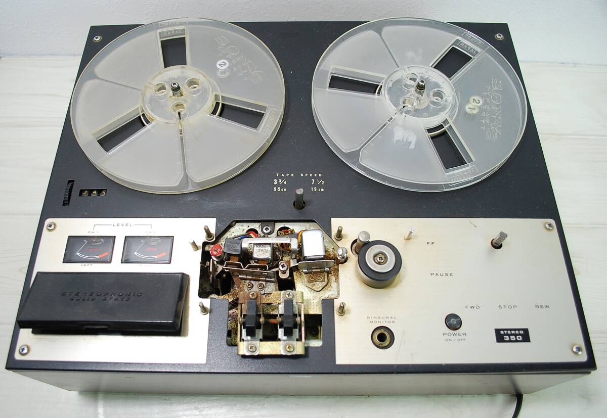 【全体的に状態が悪い】SONY ソニー TC-350 オープンリールデッキ テープレコーダー 通電OK ジャンク／検索用 アンティークの落札 ...