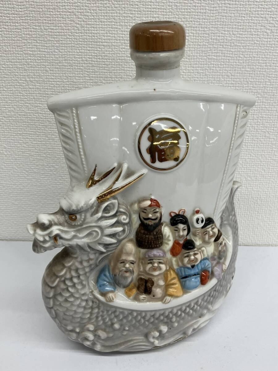 【傷や汚れあり】 Q202-SG3-782 NIKKA ニッカ スーパーニッカ 干支ボトル(七福竜) ウイスキー 600ml 43度 モルト お酒 陶器ボトル 約1241g ※未開栓の落札情報 ...