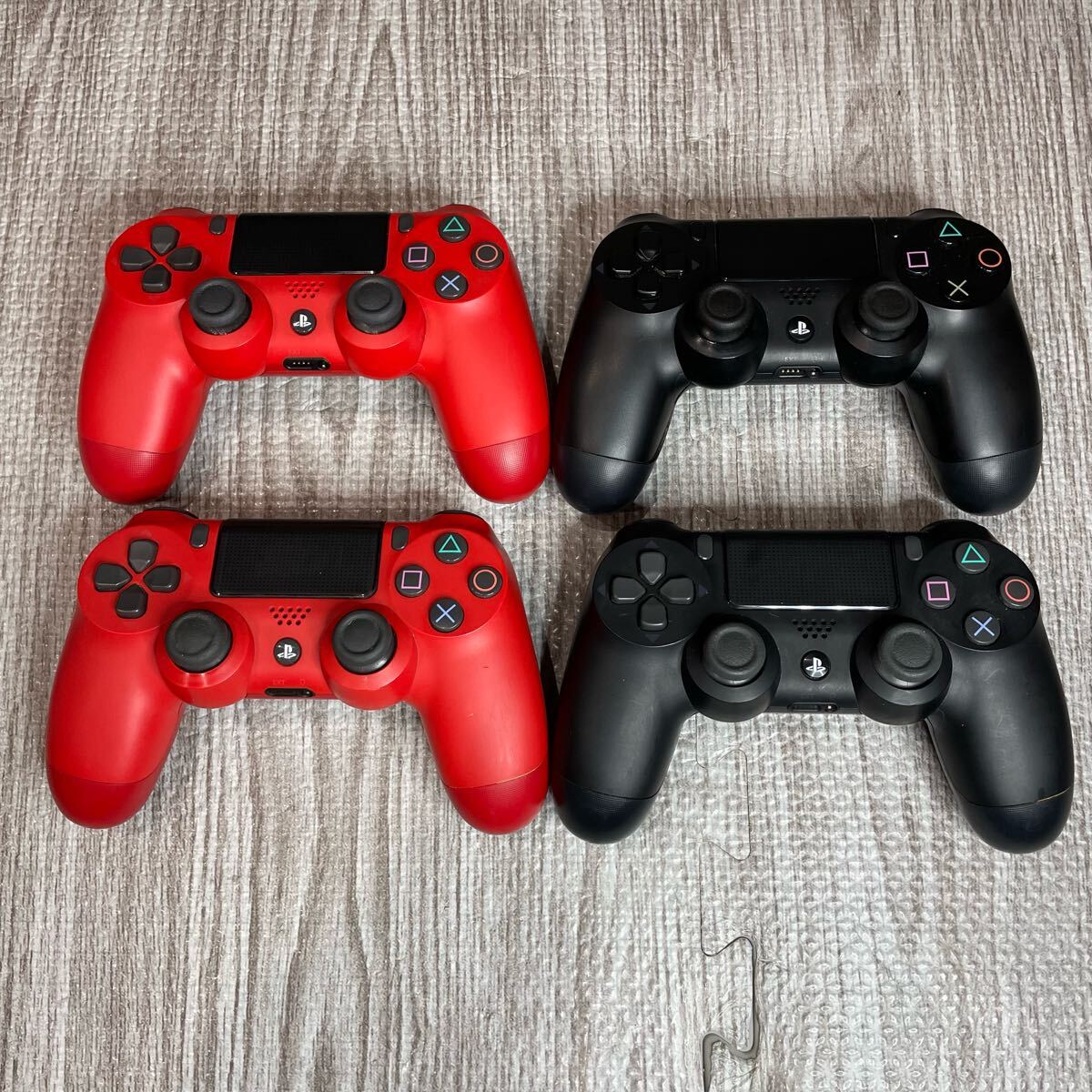 【やや傷や汚れあり】SONY ソニー ワイヤレスコントローラー CUH-ZCT2J CUH-ZCT1J 4個 PS4 PlayStation4 プレステ4 DUALSHOCK デュアルショック ...