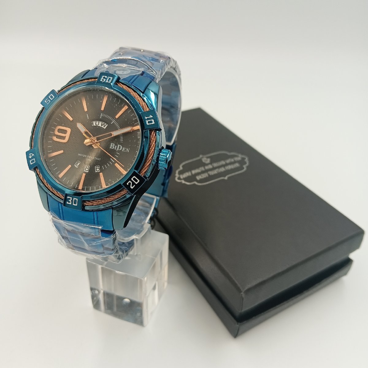 【やや傷や汚れあり】1円 W047 BIDEN ビデン No:0137 QUARTZ クォーツ メンズ 腕時計 文字盤 ブルー 不動の落札情報詳細 - Yahoo!オークション落札価格検索 ...