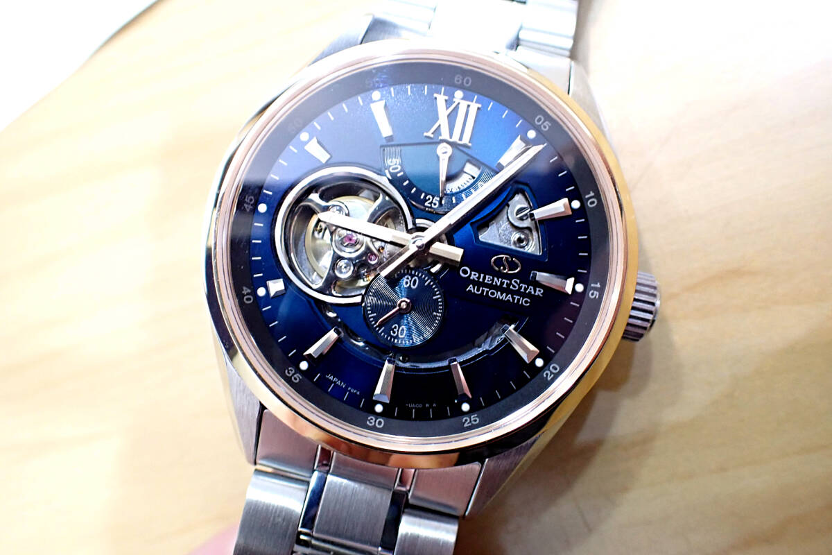 【やや傷や汚れあり】2022年 正規 ORIENT STAR/オリエントスター RK-AV0121L オープンハート 限定250本 ブルー 自動巻き メンズ腕時計の落札情報詳細 - Yahoo ...