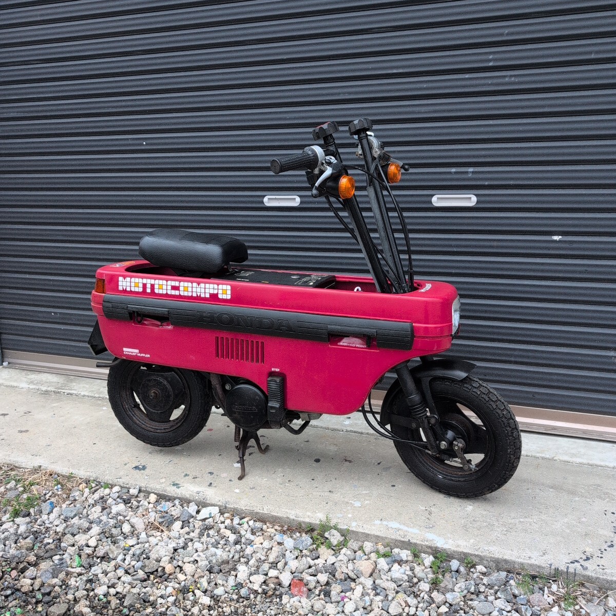 【傷や汚れあり】モトコンポ 実働確認 オリジナルコンディション ホンダ HONDA MOTOCOMPO AB12 レジャーバイク 希少 当時物 ...