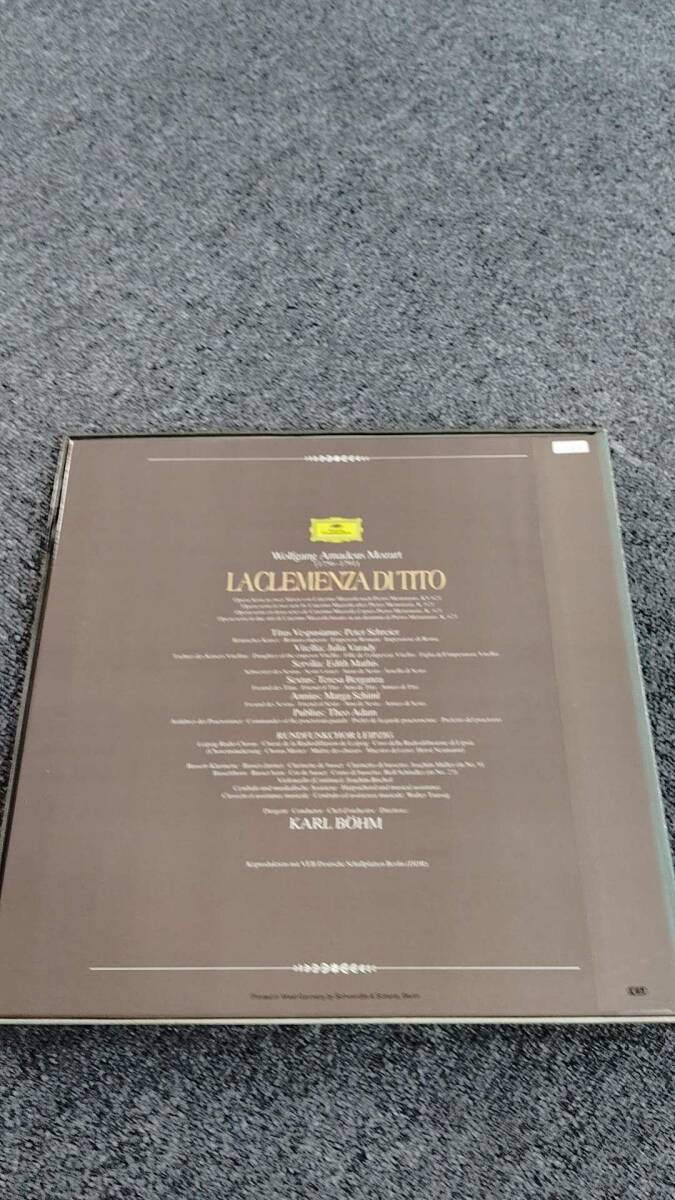 【目立った傷や汚れなし】西独Mozart La Clemenza di Tito Berganza Mathis Bohm 3LP DGG ...