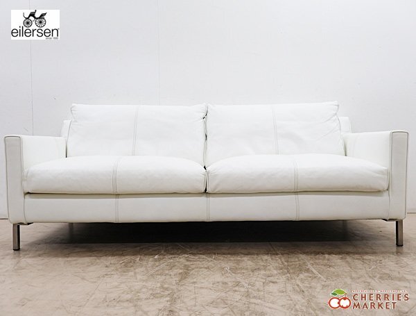 【やや傷や汚れあり】 eilersen アイラーセン ACTUS アクタス STREAMLINE ストリームライン 2.5Pソファ/2.5人掛けソファ 革/レザー 71万の落札情報詳細 ...