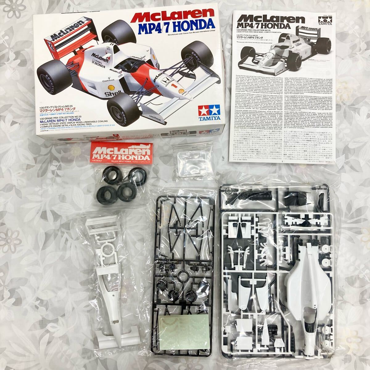 【やや傷や汚れあり】P56 未組立 TAMIYA タミヤ 1/20 グランプリコレクションNo.35 マクラーレン ホンダ MP4/7 プラモデル McLaren MP4/7 HONDAの落札 ...