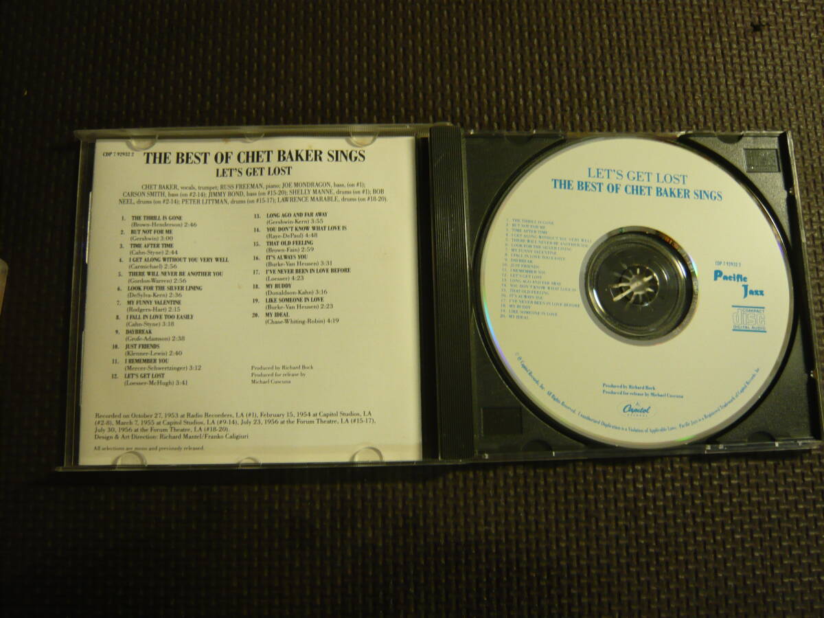 【やや傷や汚れあり】CD[LET'S GET LOST THE BEST OF CHET BAKER SINGS]中古 4の落札情報詳細 - Yahoo!オークション落札価格検索 オークフリー