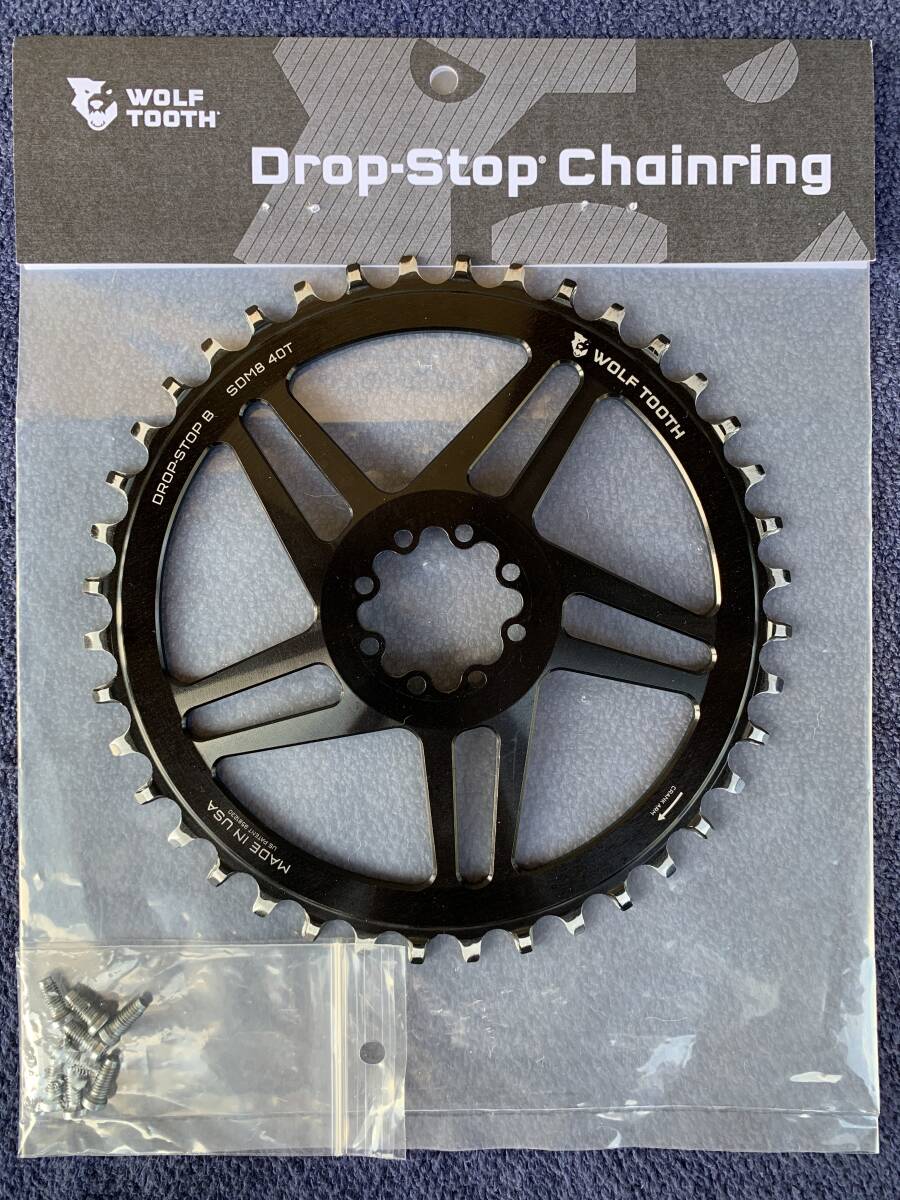 【未使用】★ウルフトゥース Wolf Tooth★Direct Mount Chainring for SRAM 8-Bolt 40T★新品未 ...