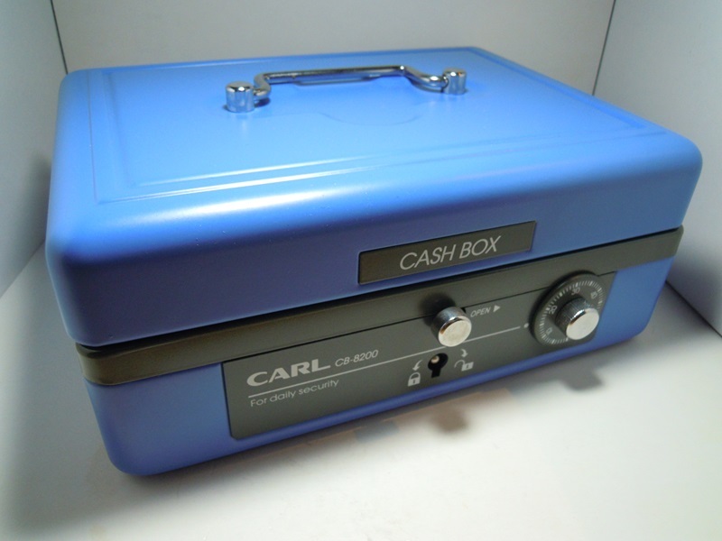 CARL 手提げ金庫 CASH BOX カール キャッシュボックス CB-9200 コンパクト ダイヤル+錠式 中古 送料込の落札情報詳細 ...