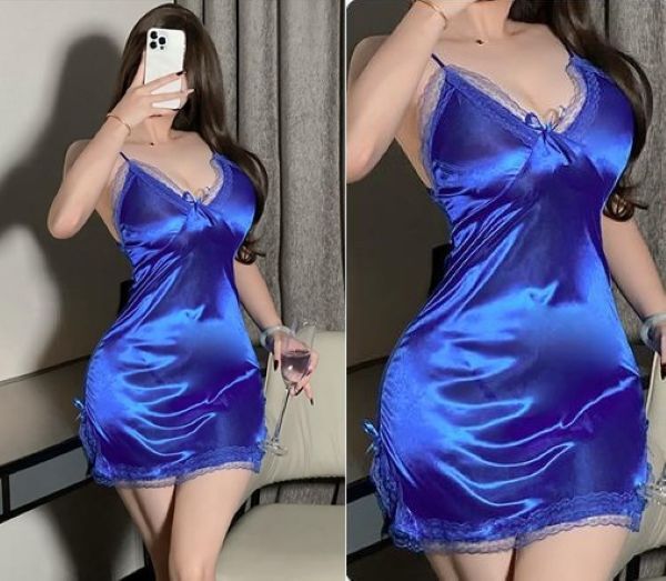 【未使用】2307(BL)2点セット 光沢サテン ベビードール ミニワンピース +Tバック 超セクシー ランジェリー キャミソール ストッキング ブラックの落札情報詳細 - Yahoo ...