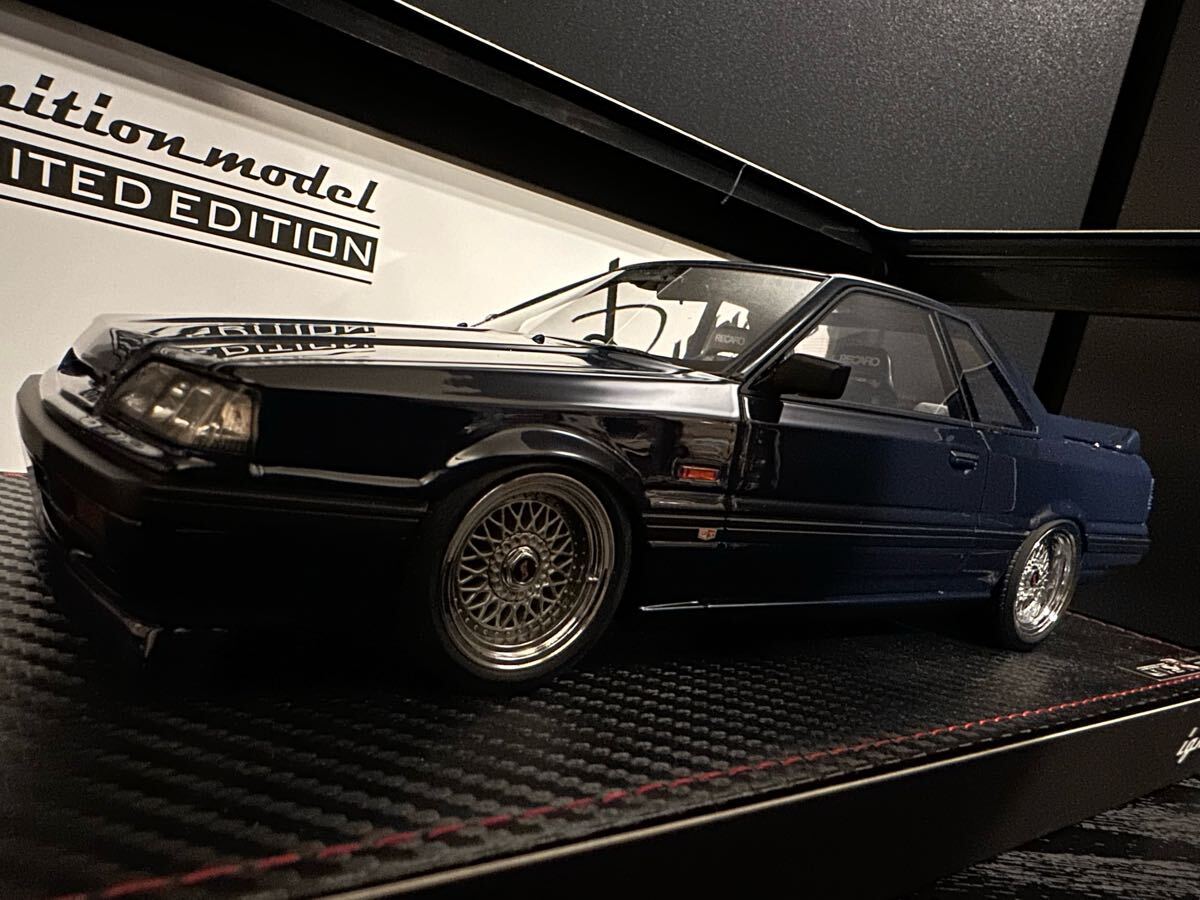 【未使用】[限定] 1/18 IG2110 Nissan Skyline GTS-R R31 Blue Black With Engine イグニッションモデル ignition model ...