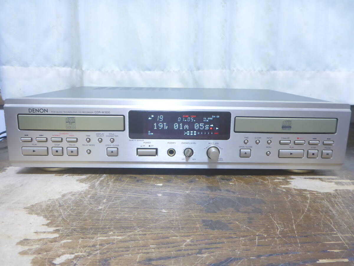 【目立った傷や汚れなし】DENON デノン CDR-W1500 CDレコーダー ②の落札情報詳細 - Yahoo!オークション落札価格検索 ...