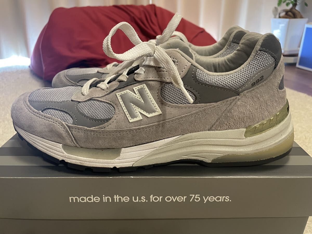 【傷や汚れあり】NEW BALANCE M992GR made in USA GRAY width D 2020年 ニューバランス グレー ...