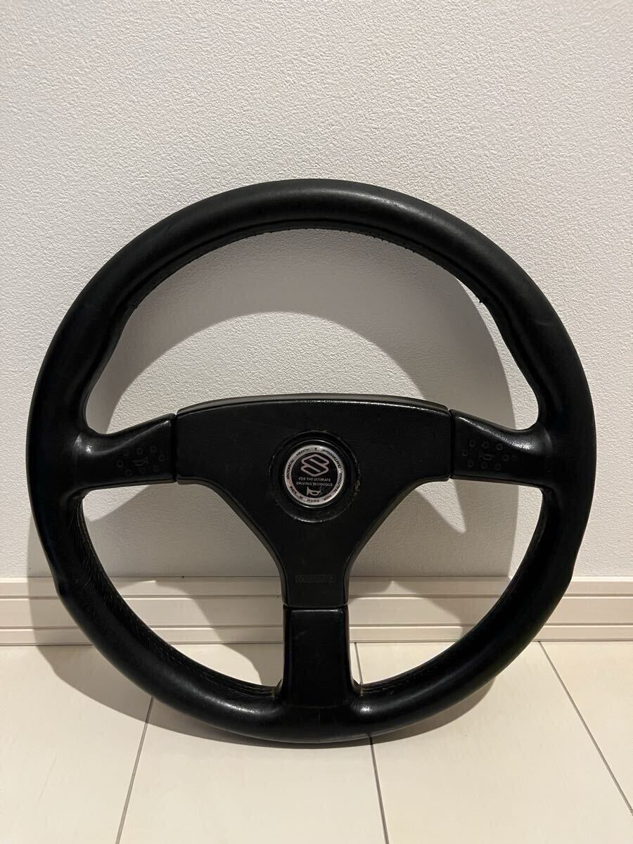 【傷や汚れあり】当時物 momo TYP V36 ギブリ3 ステアリング 1989年 36Φ モモ Ghibli 旧車 ホンダ ビート ...
