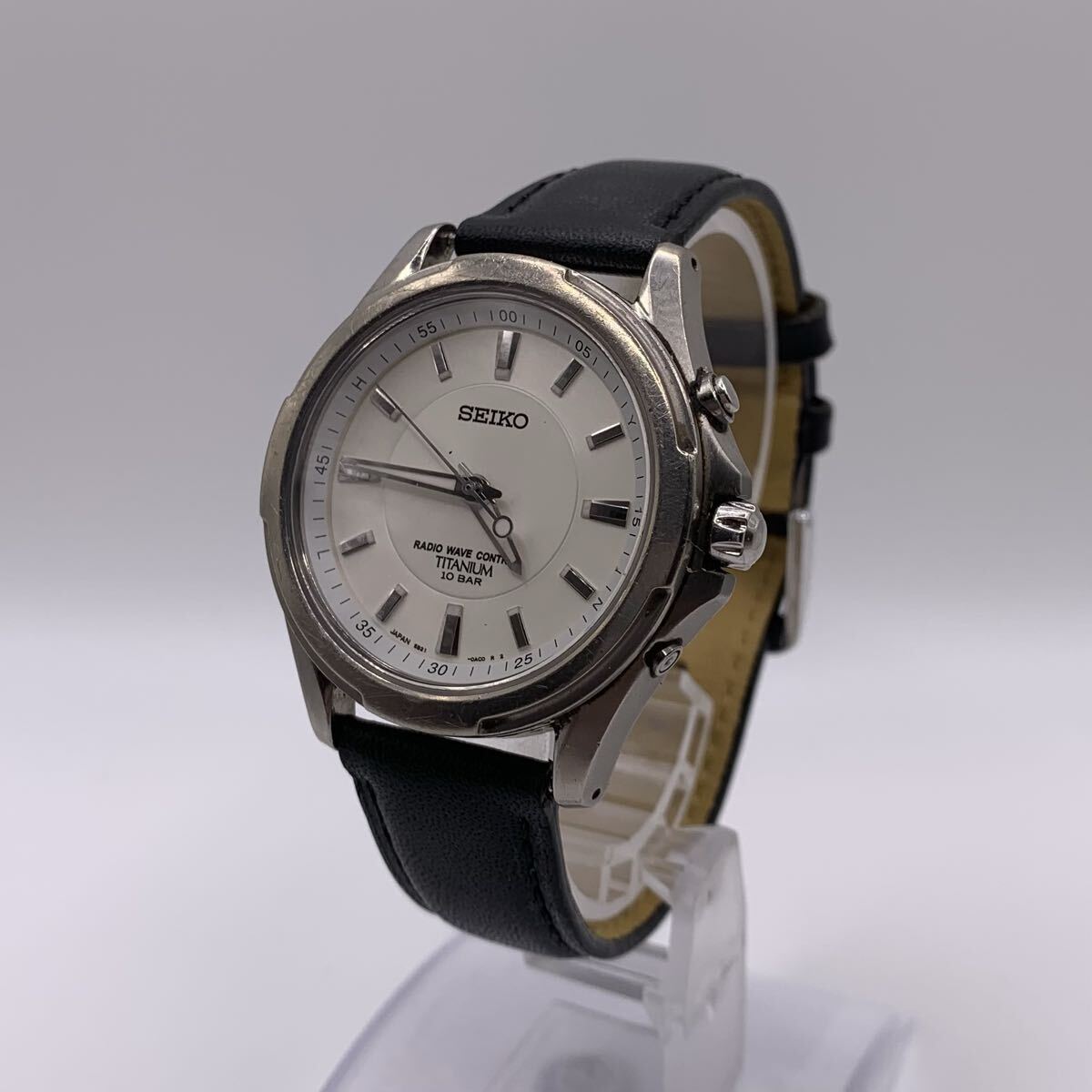 【傷や汚れあり】1円～ SEIKO セイコー 5B21-0AB0 メンズ 腕時計 ソーラー RADIO WAVE CONTROL ...