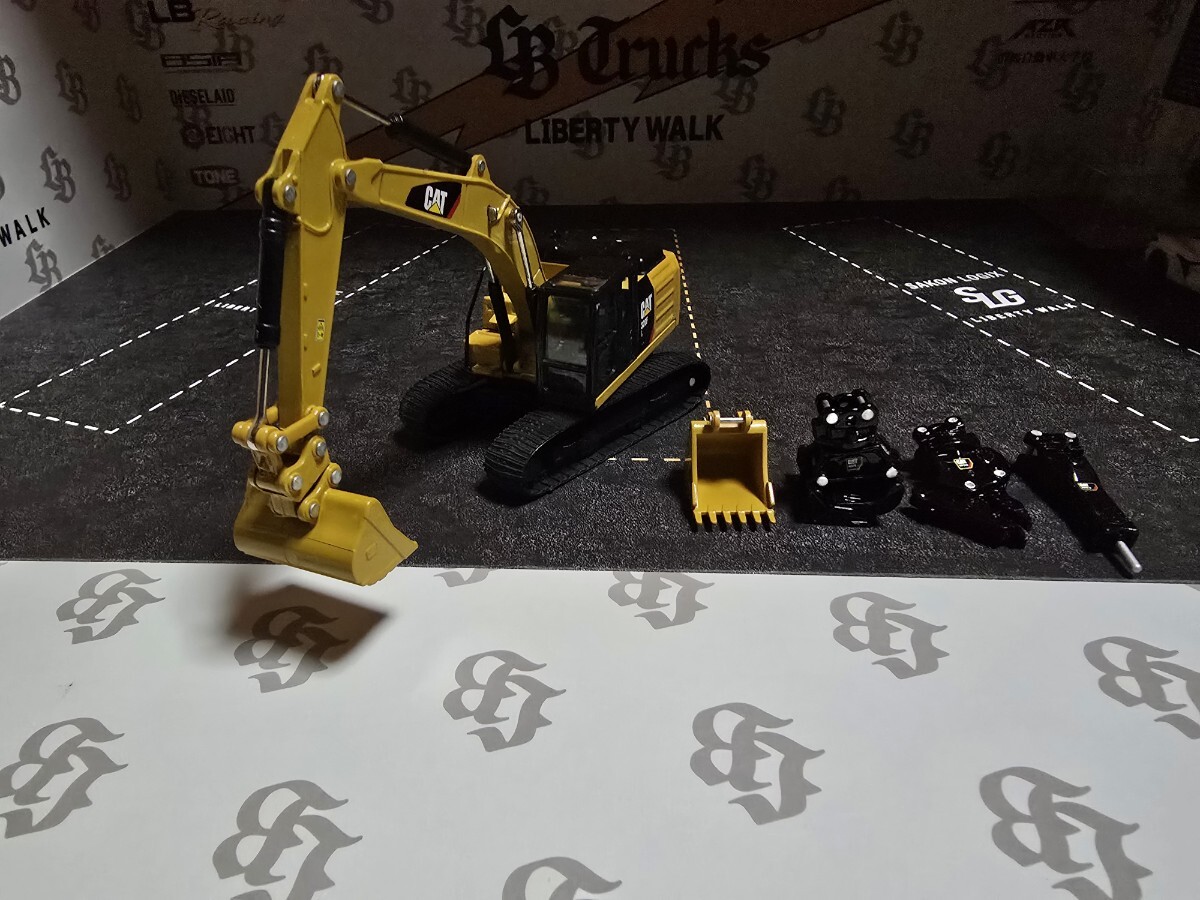 【目立った傷や汚れなし】ダイキャストマスター 1/64 ハイブリッドコレクションシリーズ CAT 320F L 油圧ショベル (現状渡し)の ...