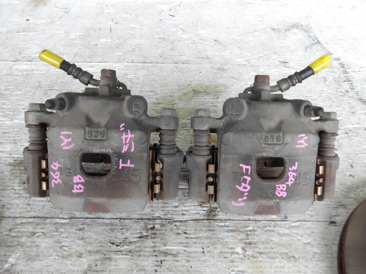 【傷や汚れあり】即決 H18年 QNC21 bB Z Qバージョン 3SZ-VE AT 2WD 純正 フロント ブレーキ キャリパー ローター ...