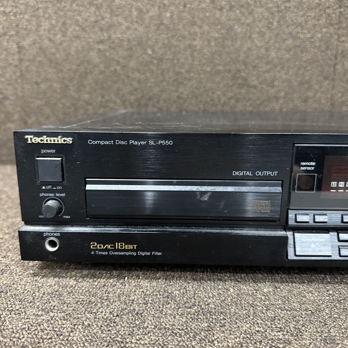 【傷や汚れあり】CD10-10 激安 CDデッキTechnics COMPACT DISC PLAYER SL-P550 簡易動作確認済み ...