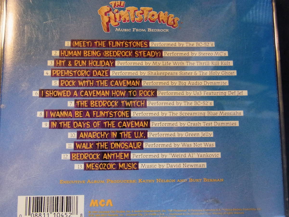 CD SOUNDTRACK ～ THE FLINTSTONES ； MUSIC FROM BEDROCK ～ 輸入盤 MCA US の落札情報 ...