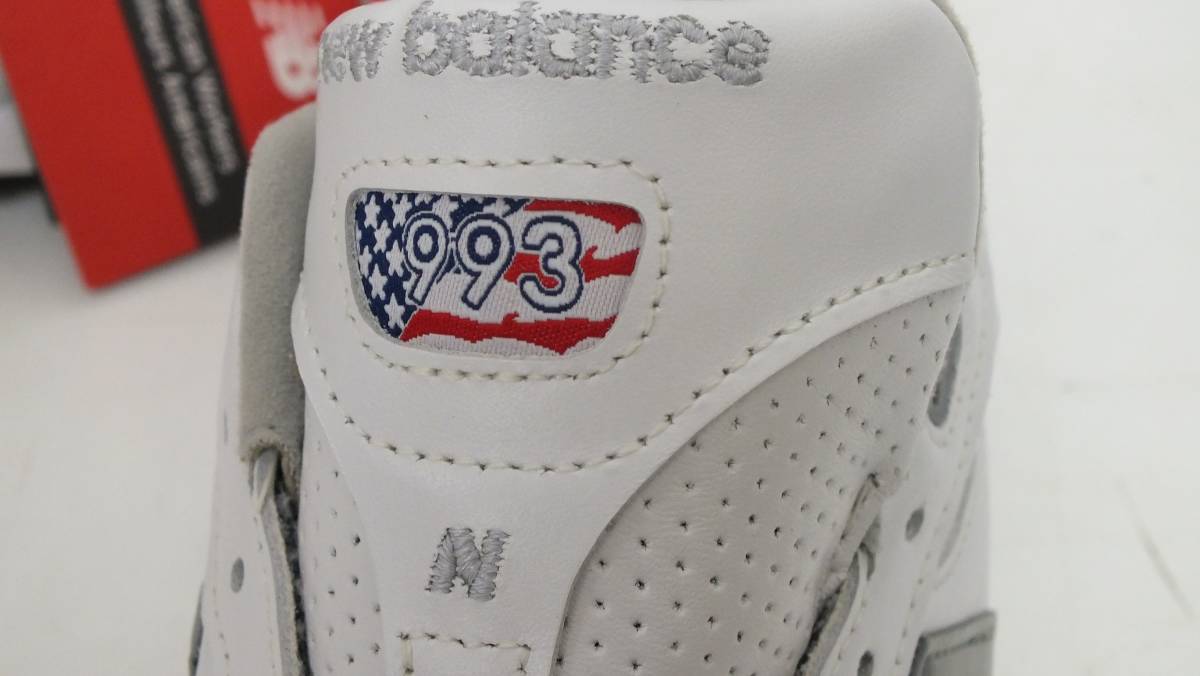 【未使用】未使用保管品 USA製 限定 New Balance M993 LWT WHITE LEATHER スニーカー 25.5cmの落札 ...