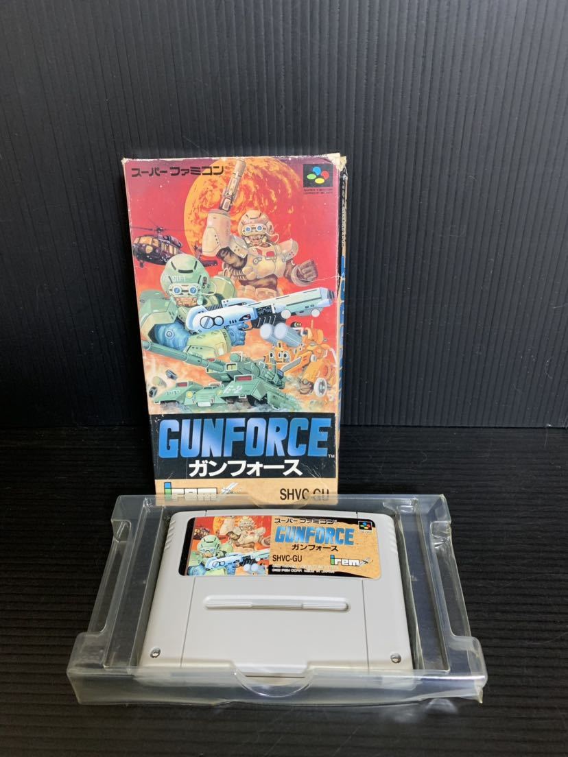 【全体的に状態が悪い （詳細）】即決/SFC/irem/GUNFORCE/スーパーファミコン/アイレム/ガンフォース/ソフト/プラケース/外箱/動作未確認/箱等破れ割れ経年劣化/ジャンクの落札 ...