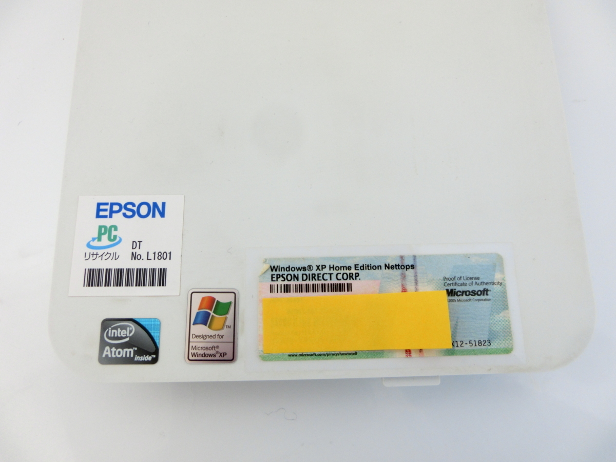 EPSON エプソン Endeavor NP11 小型PC ホワイト 中古品 現状品 本体 スタンド ACアダプターの落札情報詳細 ...