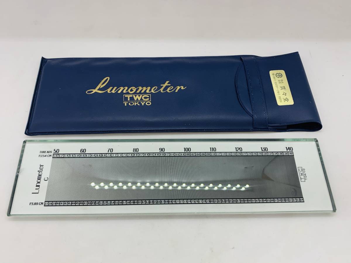 TWC TOKYO★織物密度測定器 Lunometer ルノメーター C 測定範囲50~140本 測定器 ゲージ の落札情報詳細 ...