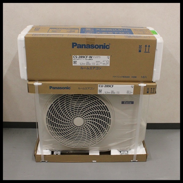 【新品】 中古・未開封 Panasonic パナソニック インバーター冷暖房除湿タイプ ルームエアコン CS-289CF-W エオリア ...