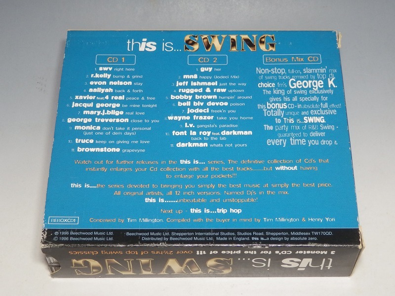【やや傷や汚れあり】this is … SWING 輸入盤 3枚組CD/ニュー・ジャック・スウィングの落札情報詳細 - Yahoo ...