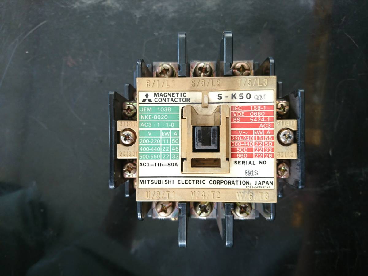 三菱電機 S-K50 200V 電磁接触器 マグネットコンダクタ 電磁開閉器 マグネットスイッチ mitsubishi リレー 検 S-T50 S-N50 富士電機 ①の落札情報詳細 ...