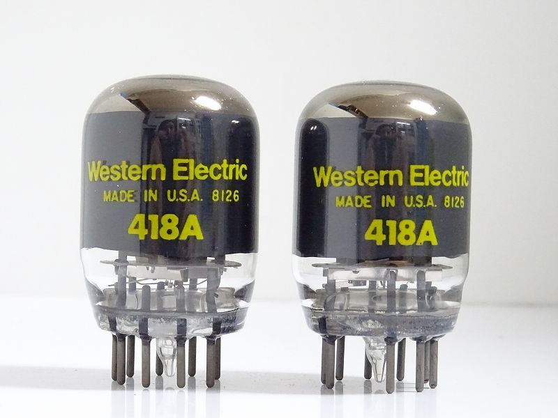 Western Electric 418A 真空管2本 ウエスタンエレクトリック 006541104Jm の落札情報詳細 - ヤフオク落札価格 ...