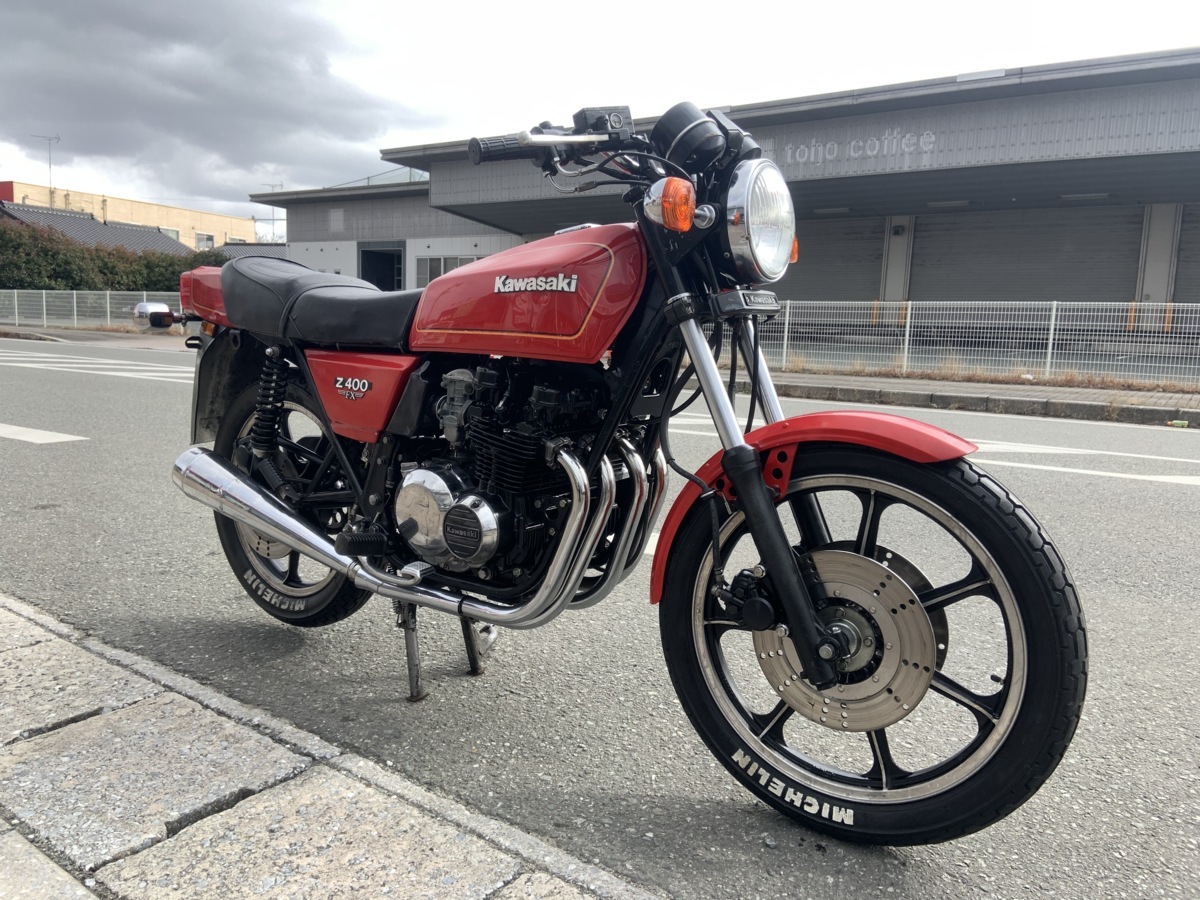Z500 当時オリジナル ファイアクラッカーレッド 輸入新規 売り切りKAWASAKI 検 Z400FX Z550 GS400 ホーク2Z1 CBX400F GS400 の落札情報詳細 ...