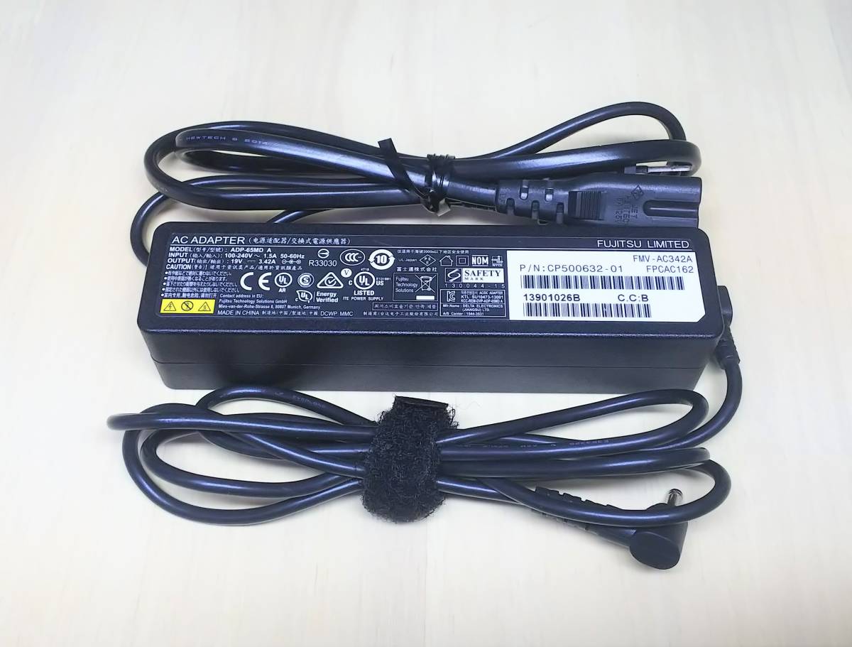★送料込 美品 富士通 ACアダプタ FMV-AC342A FPCAC162 ADP-65MD 19V 3.42A ARROWS Tab ...