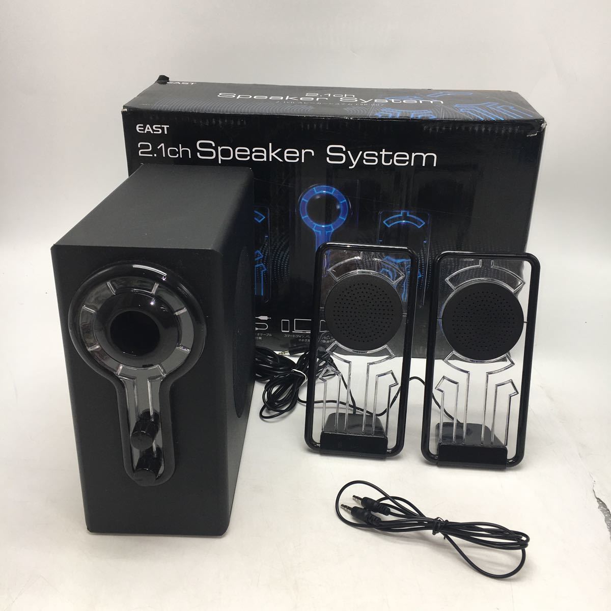#10(DL3)1円スタート！ 【動作確認済み】EAST 2.1ch Speaker System ESP-007 2018年製 スピーカー の落札情報詳細| ヤフオク落札価格情報 オークフリー
