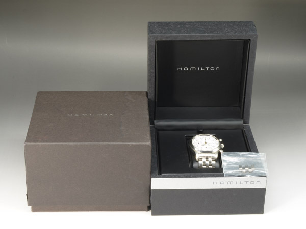 【加】1823t HAMILTON ハミルトン CHRONOGRAPH クロノグラフ 3828 自動巻 腕時計 / 時計の落札情報詳細 - Yahoo!オークション落札価格検索 オークフリー